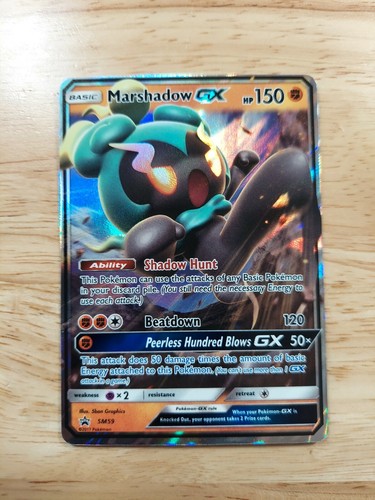 Marshadow GX SM59- NM Promo Rare Pokemon Card | eBay