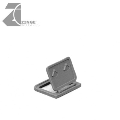 Zinge Industries Small Hatches Rectangular Set of 2 High Quality ...