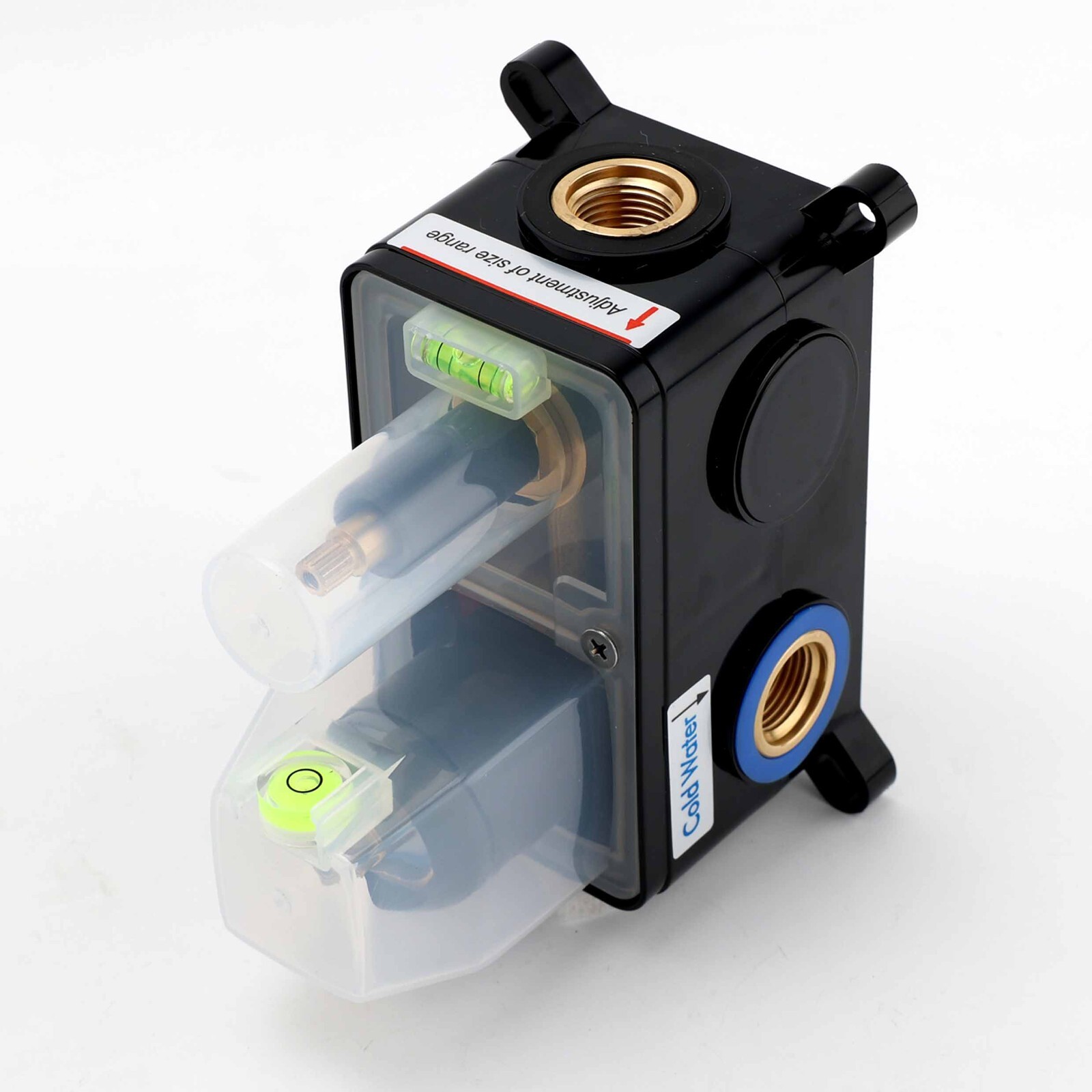 2 / 3 Way Concealed Shower Mixer Valve Manual Bathroom Tap Black/Chrome ...