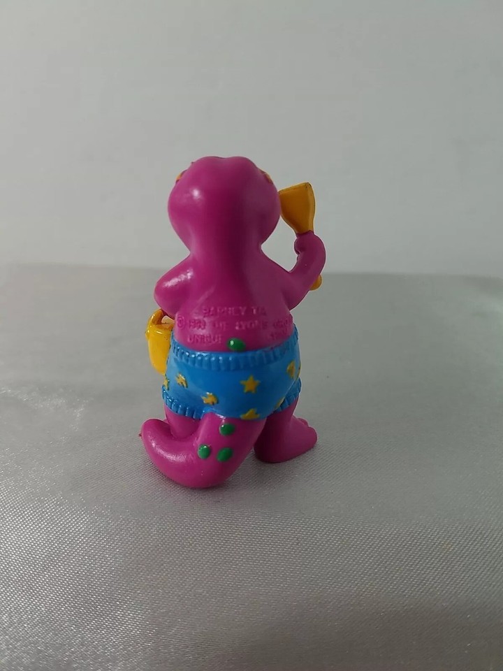 Vintage 1993 Barney & Friends Mini Toy Figurine Cake Topper Summer ...