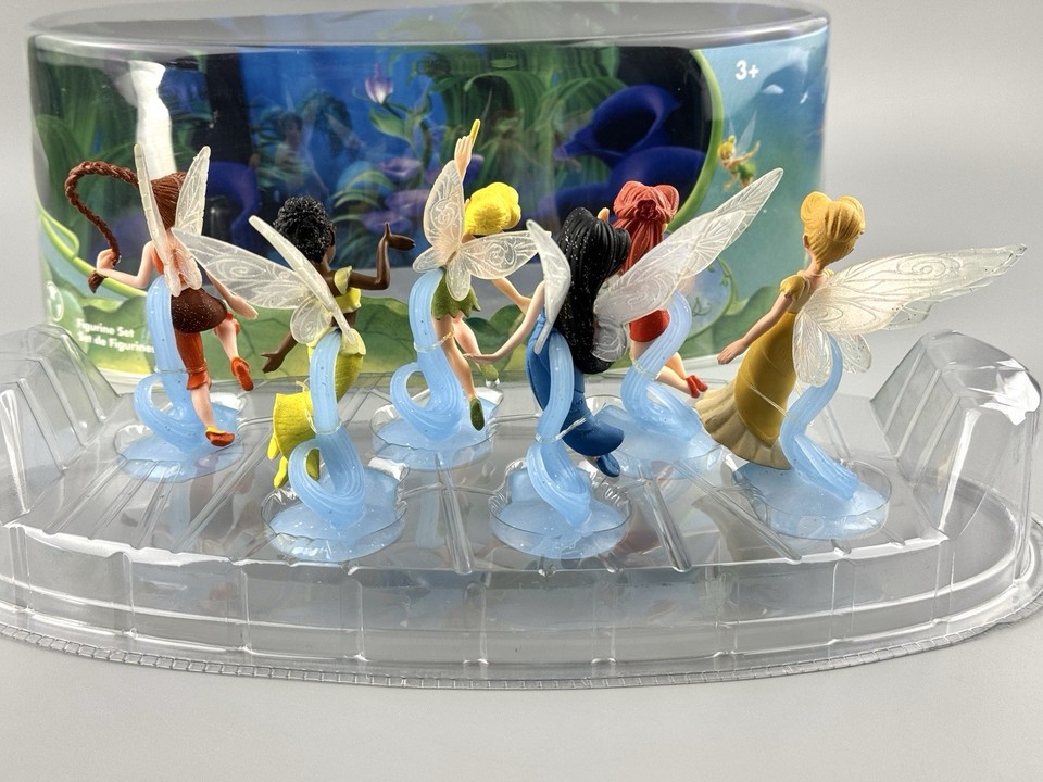 Disney Fairies Figurine Set of 6 Disney Store Exclusive Tinkerbell New ...