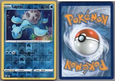 2022 Pokemon, Brilliant Stars, #31/172 Lapras, Reverse Holo Rare | eBay