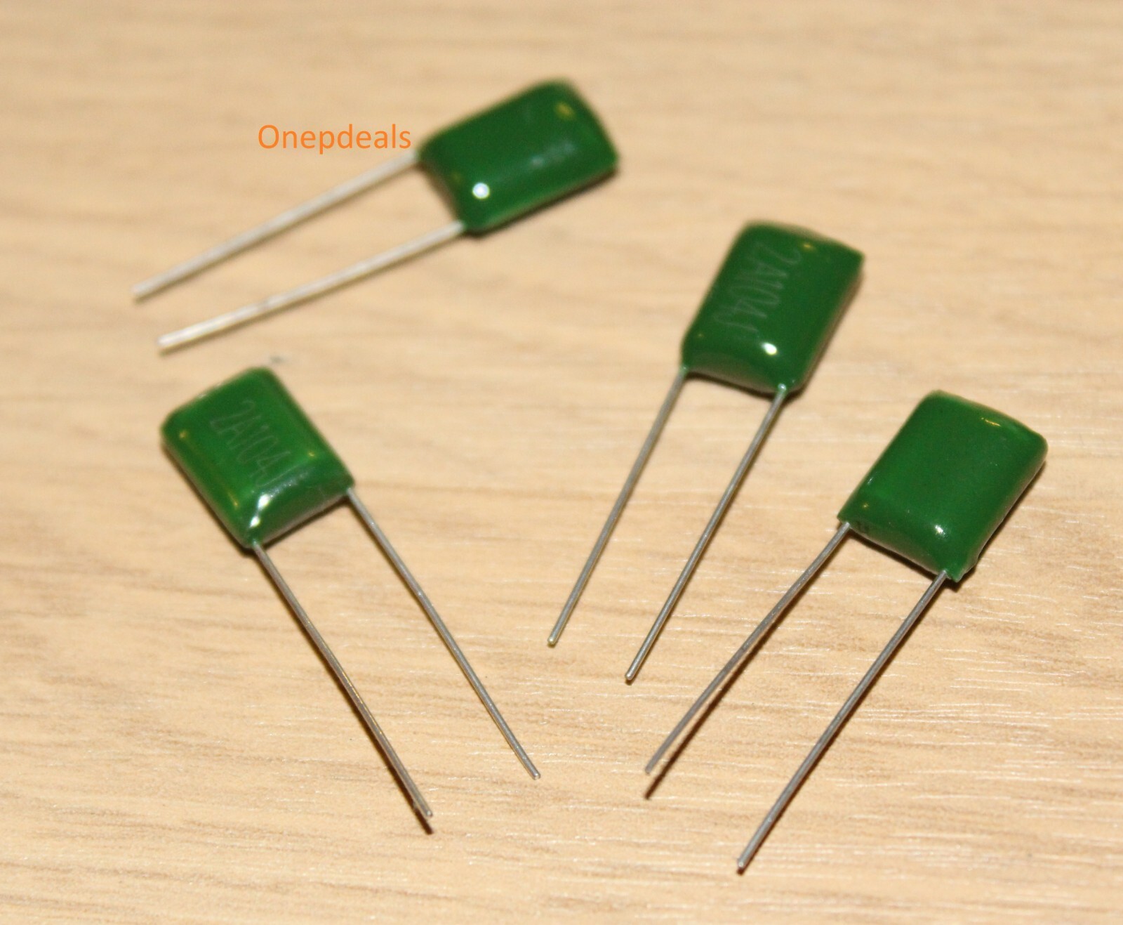 0.1uF 2A104J MYLAR CAPACITORS 4 PIECES ELECTRIC GUITAR TONE BLEED GREEN ...