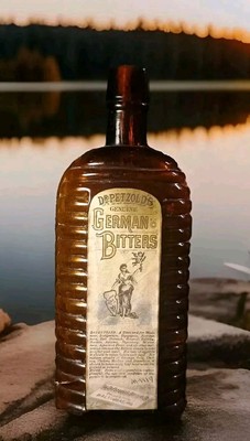 DR.PETZOLD'S GENUINE GERMAN BITTERS PATENTED 1884 BROKEN REPAIRED ...