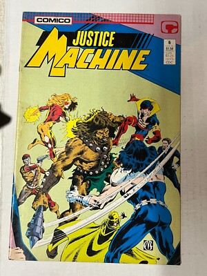 Justice Machine #6 Comico Comics June 1987 | Combined Shipping B&B | eBay