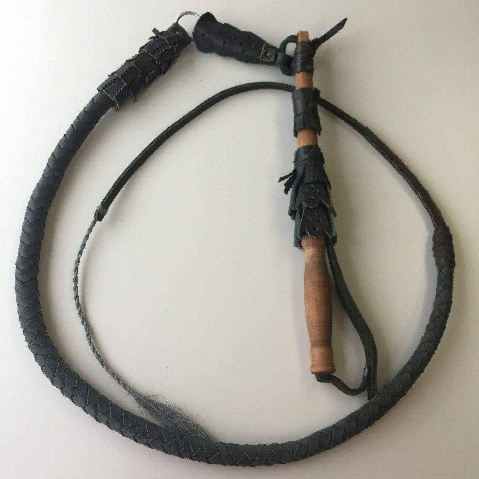 HUNGARIAN Whip Herding BRAIDED RAWHIDE WHIP Sacred Ceremonial Whip 82 ...