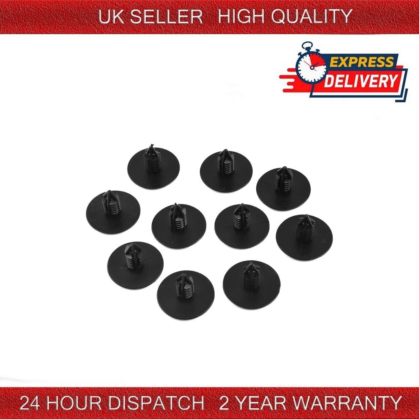 10X WHEEL ARC LINING SPLASH GUARD TRIM SPRUCE CLIPS FOR DACIA RENAULT ...