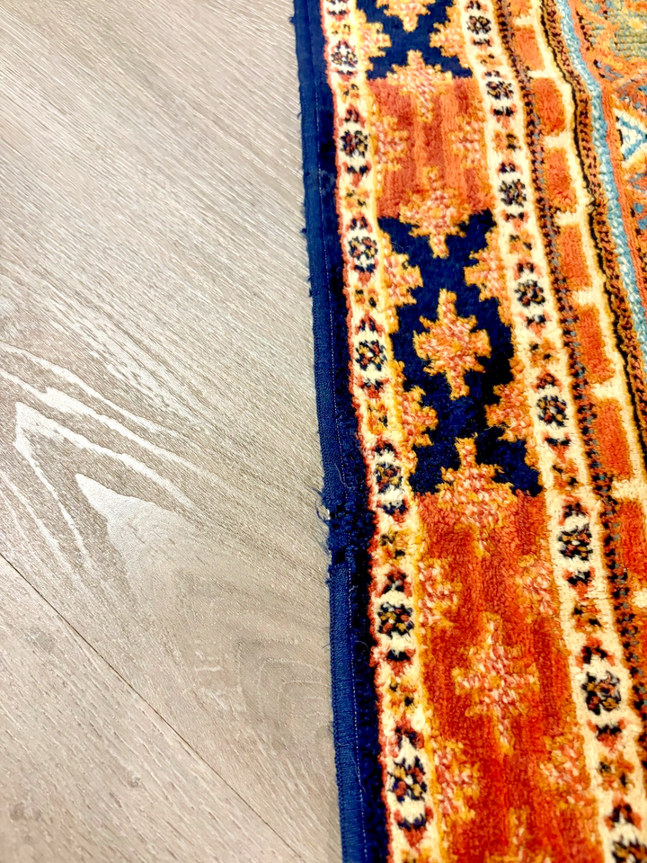 Throw Rugs Black Teal Orange 2 | eBay