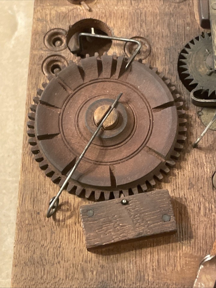 Antique Boardman & Wells Wooden Works Ogee Clock Movement Parts | eBay