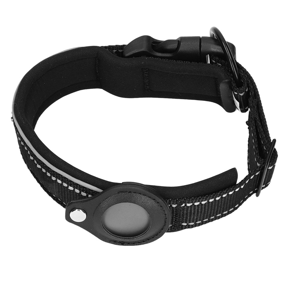 30-38cm Reflective Dog Collar Adjustable Heavy Duty Neoprene Padded Pet ...