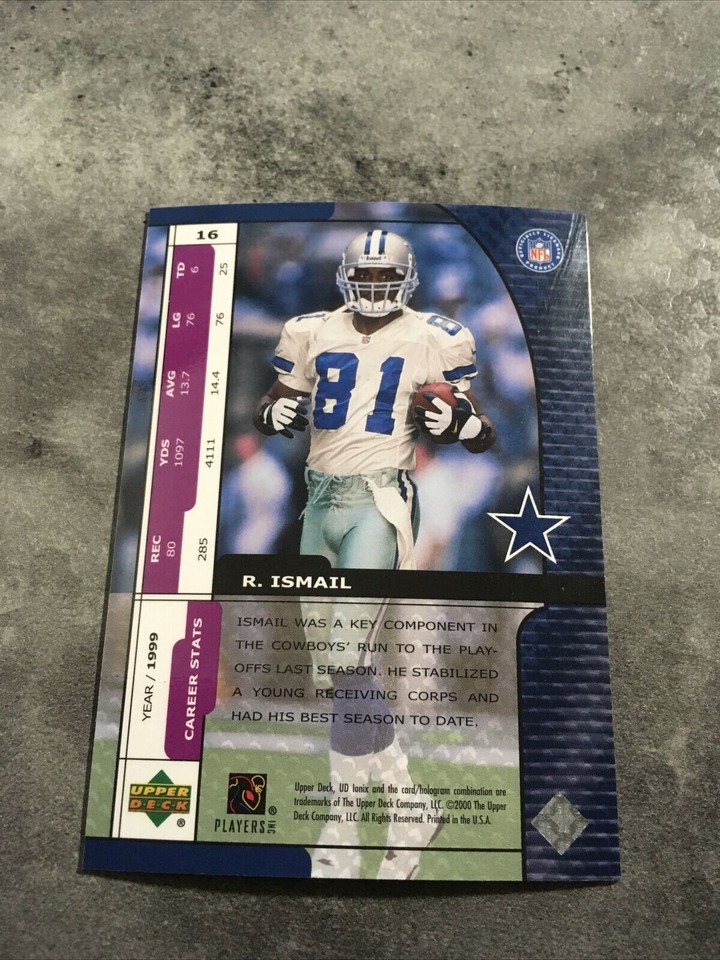 Rocket Ismail Cowboys 2000 Upper Deck Ionix #16 | eBay
