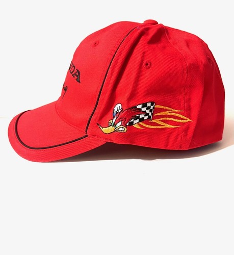 VINTAGE Honda Fox Racing Woody Woodpecker Mens Cap/Hat FlexFit Red ...
