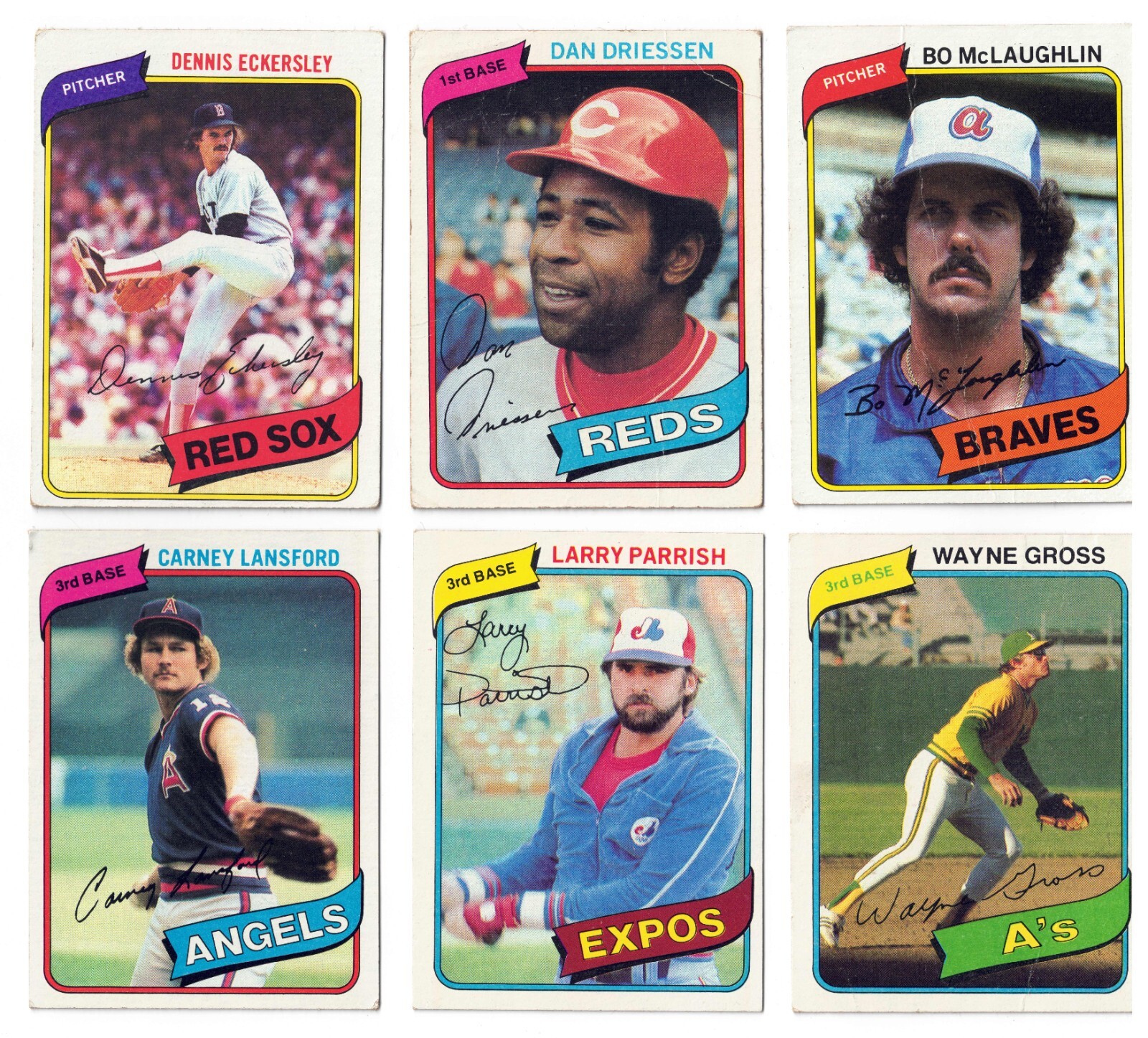 Vintage 1980 Baseball Card Singles Lot of 15 Mets White Sox Red Sox ...