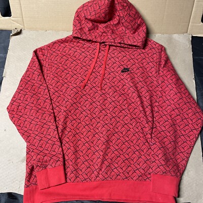 Nike all-over Print Logo hoodie sweatshirt men’s size XL | eBay