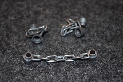 3 Dark Silver Chain w/ 7 Links ~ Minifigure Accessories ~ Lego ~ NEW ...