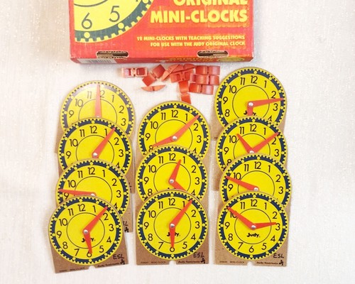Vintage Judy Instructo Original Mini Toy Clock 11 Learning Tool ...