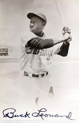 Buck Leonard Baseball Player Signed RPPC Photo Postcard Copy | eBay