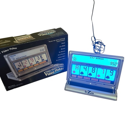 RecZone 7 in 1 Video Poker Game Color Touch Screen Tabletop Electronic ...
