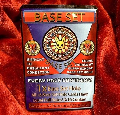 🔥 BASE SET PACK: 1st Ever Pokémon Set | 1999 | Brilliant-Mint | SEALED ...