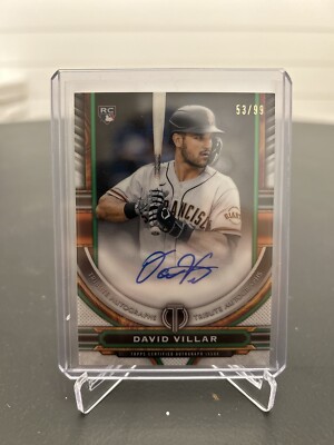 2023 Topps Tribute - Rookie David Villar Auto 53/99 (Green) #TA-DV 🔥 | eBay