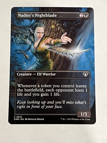 Nadier's Nightblade Borderless Commander Masters 641 MTG | eBay