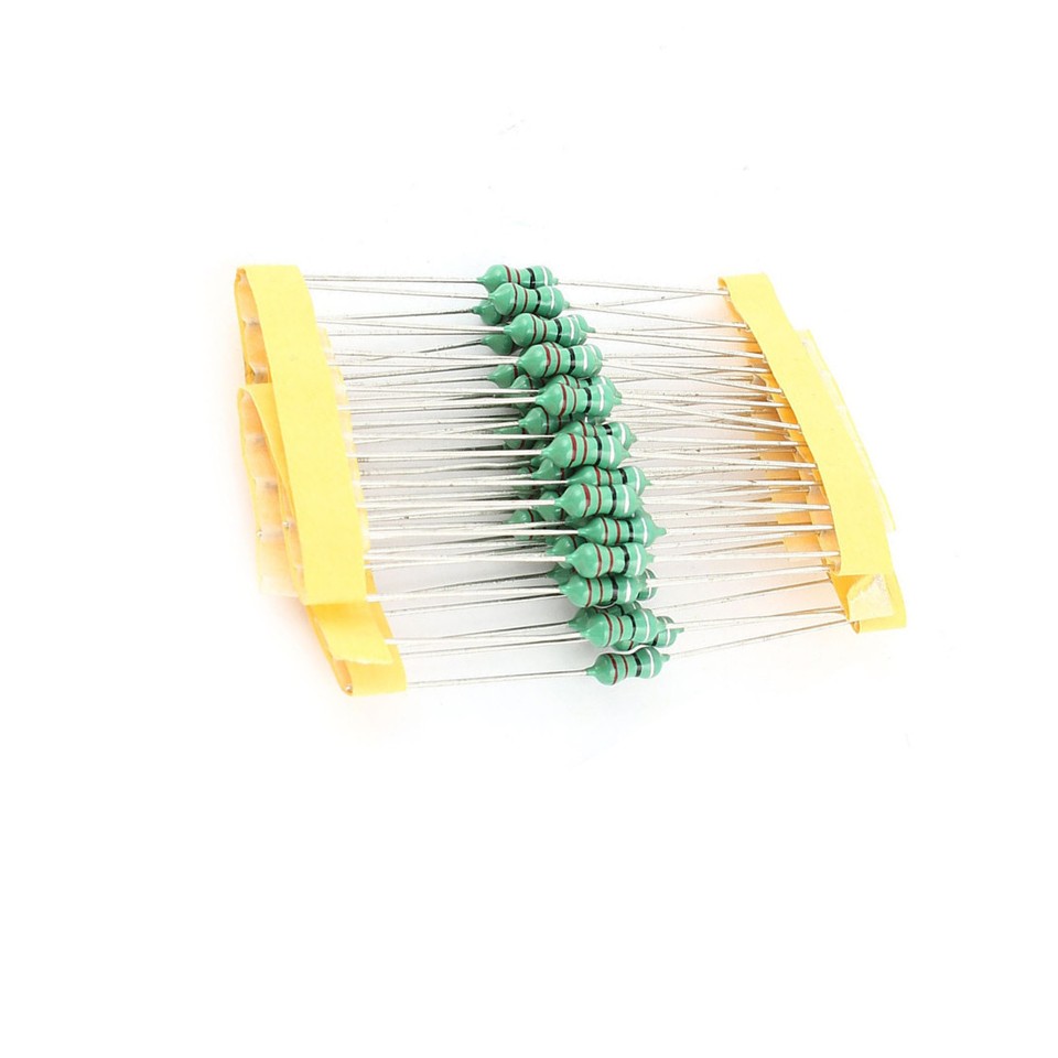 50PCS 0410 Color Ring Inductance 2.2MH 222K 1/2W Axial RF Choke Coil ...