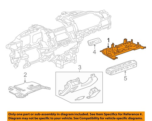 GM OEM 16-18 CT6 Instrument Panel Components-Lower Insulator 22938295 ...