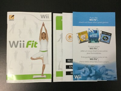 Wii Fit Nintendo Wii Instruction Manual & Insert Only | eBay