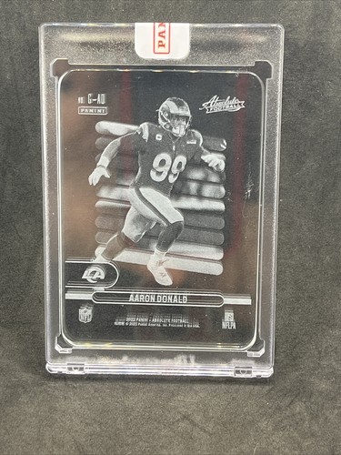 2022 ABSOLUTE FOOTBALL AARON DONALD G-AD RAMS PANINI NFL GLASS INSERT ...