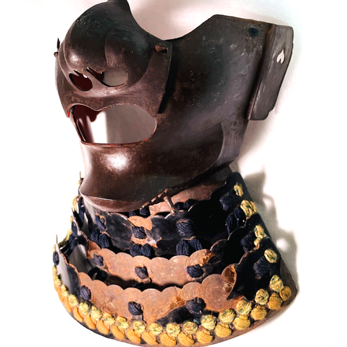 Rare Japanese samurai armor Menpo antique Yoroi Mask japan edo sengoku ...