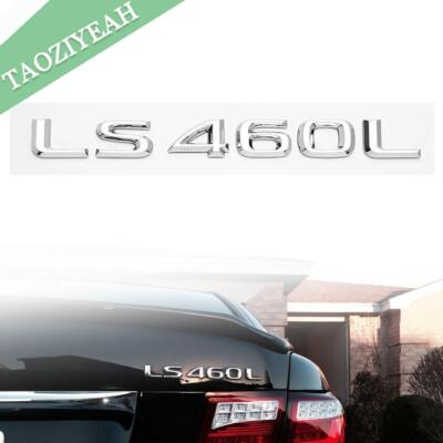 Chrome For LS460L LS 460 L Rear Turnk Lid Letter Badge Emblem Replace ...