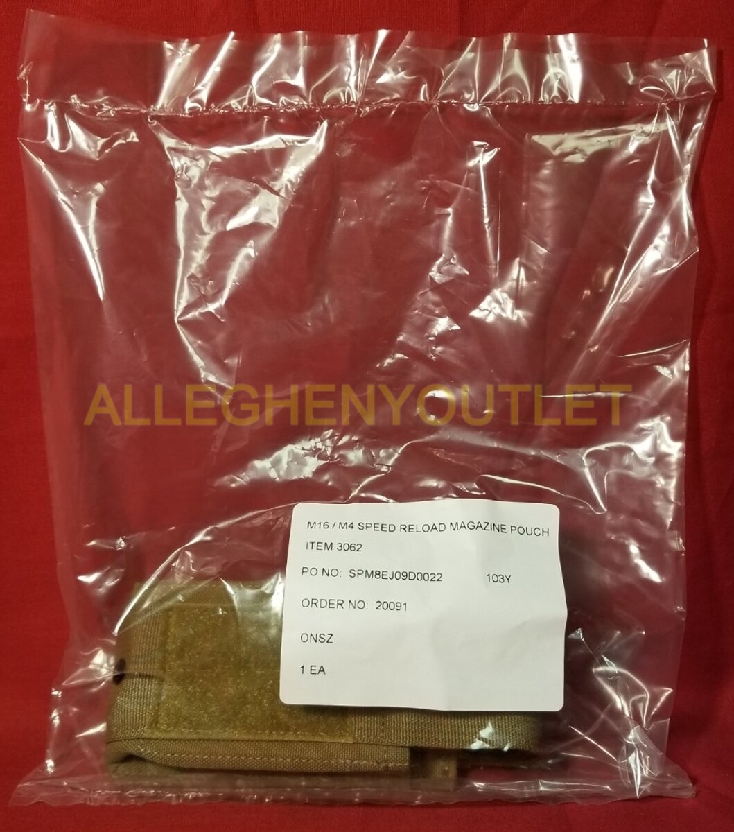 SET OF 2 NEW US Military USMC SPEED RELOAD MAGAZINE Mag POUCH Coyote ...