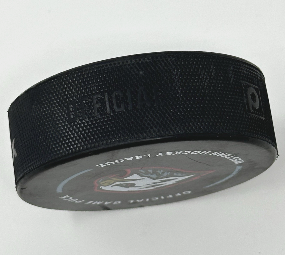 WHL Portland Oregon Winterhawks Logo Souvenir Official Game Hockey Puck ...