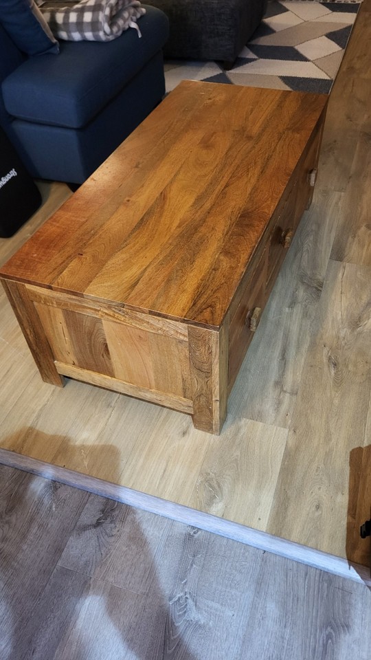solid oak coffee table | eBay UK