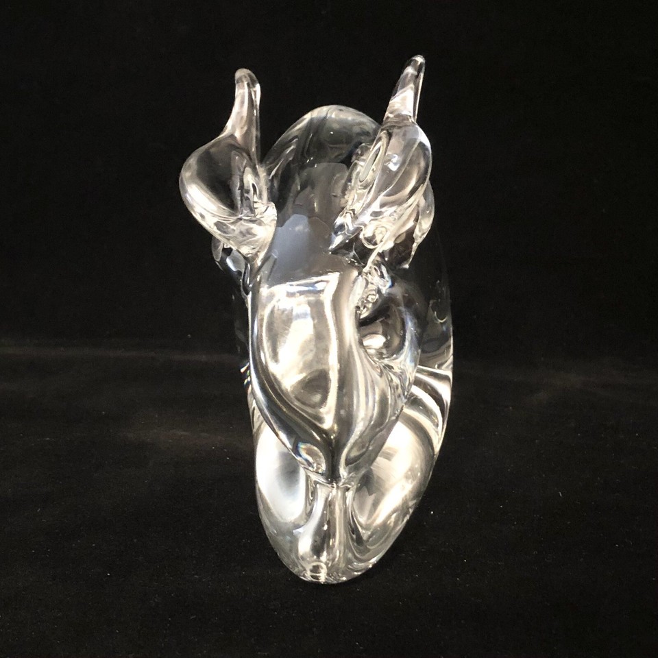 Vtg Kristaluxus Clear Crystal Rabbit Bunny Sculpture Paperweight Decor ...