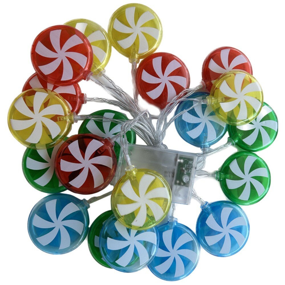 DIY Decor Candy String Lights 3D Decor Lamp LED Christmas String Lights ...