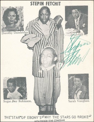 STEPIN FETCHIT - PICTURE POST CARD SIGNED | eBay