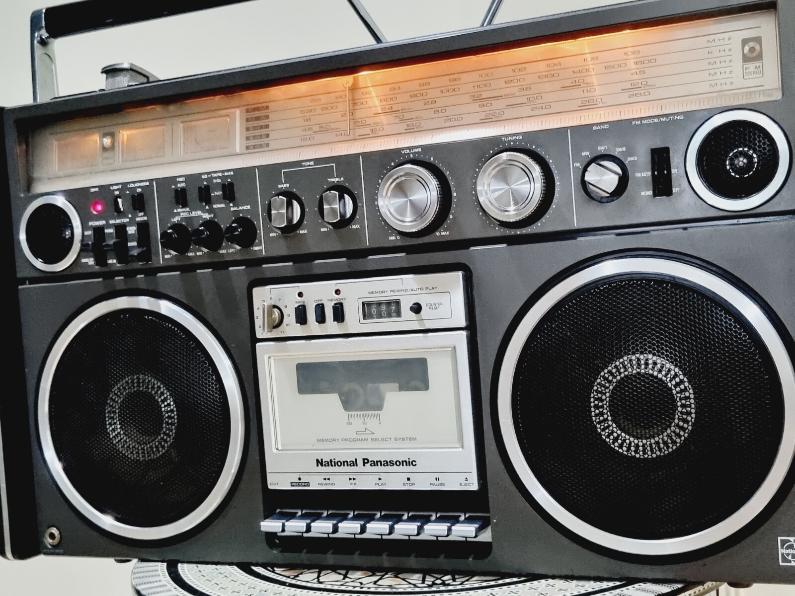 Super Rare National Panasonic Vintage Boombox Radio Cassette Player ...