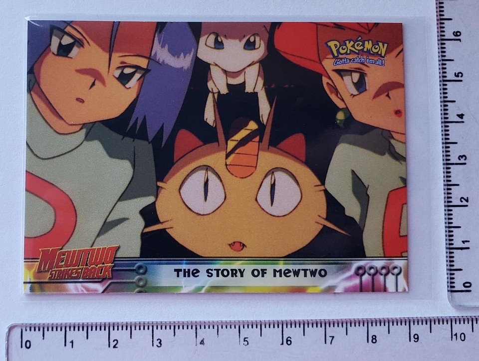 Pokemon Mewtwo Strikes Back 1998 Topps Card #24 THE STORY OF MEWTWO ...
