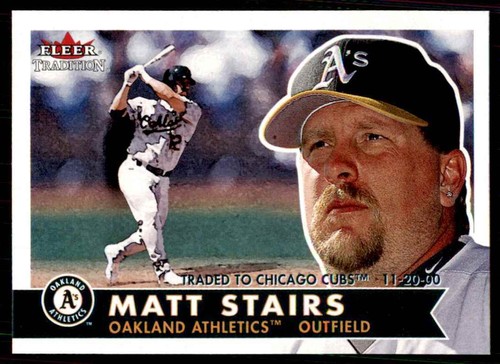 2001 Fleer Tradition Matt Stairs Baseball Cards #236 | eBay