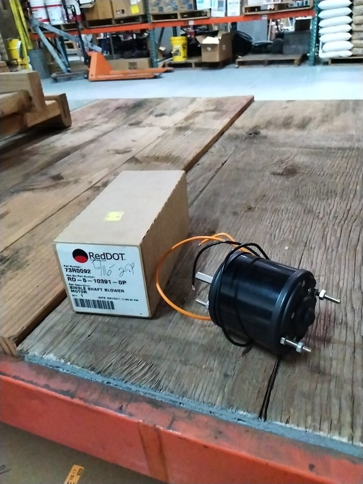 Red Dot Single Shaft Blower Motor Single Speed 12V CW/CCW Stud Mount ...