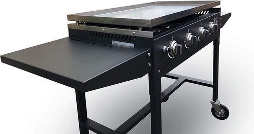 Tasty Trotter Hot Plate Griddle BBQ With Side Tables & Stainless Steel ...