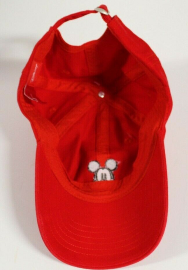 Disney Mickey Mouse Dad Hat/Cap Red NWT Small Mickey Unisex (Adjustable ...