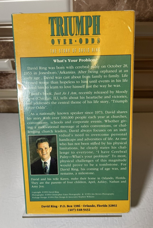 TRIUMPH OVER - ODDS VHS NEW - DAVID RING MINISTRIES 27616540737 | eBay