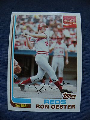 1982 Coca-Cola Cincinnati Reds Ron Oester card #16 MLB baseball $1 S&H ...