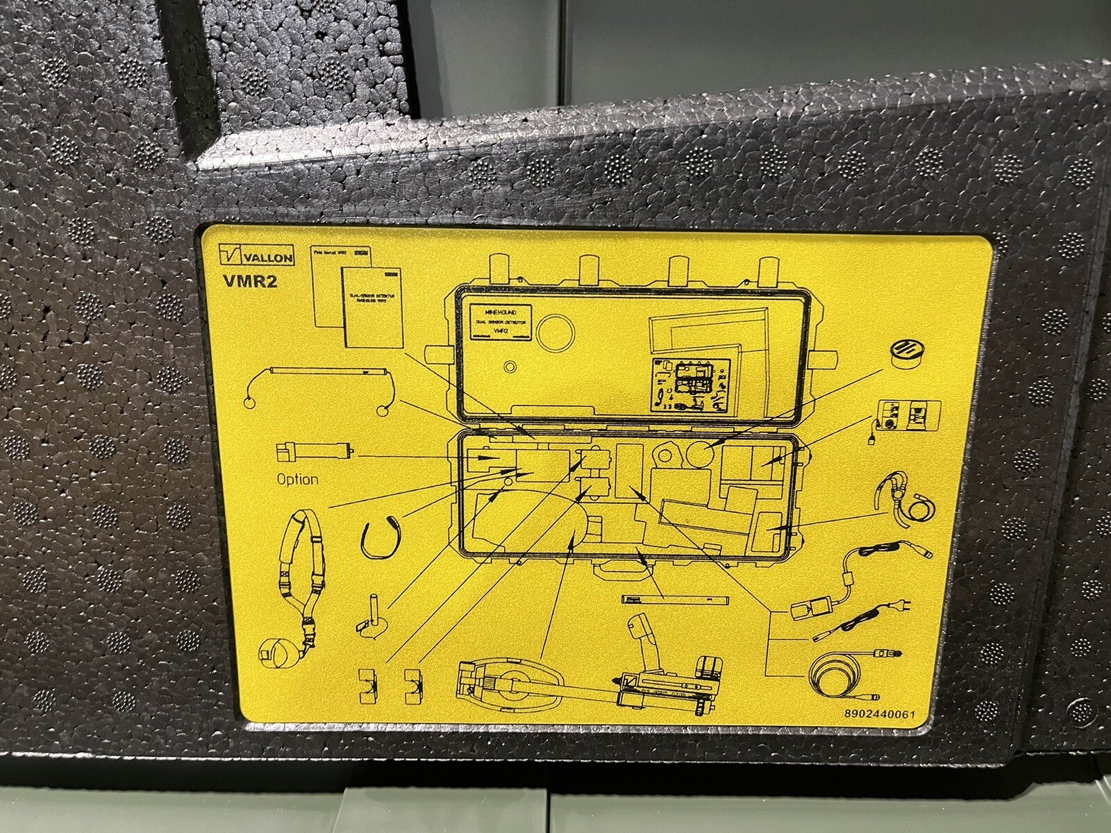 Vallon VMR2 Minehound Metal Detector case | eBay