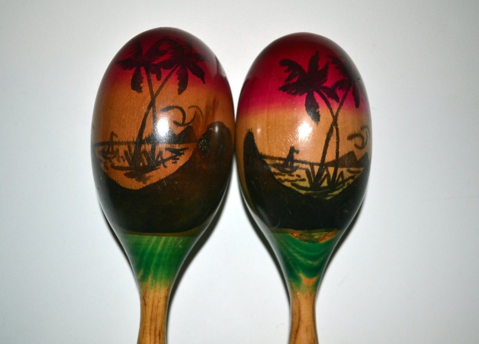 Maracas, hand-made maracas, Item # V 1103, souvenir maracas, vintage ...