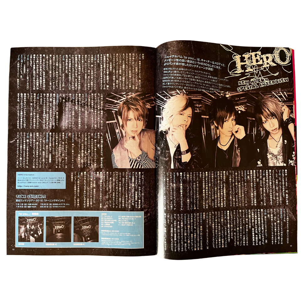 Japanese Visual Kei Band Magazine Gab 2012 30P HERO Kaya MUCC DIV ...