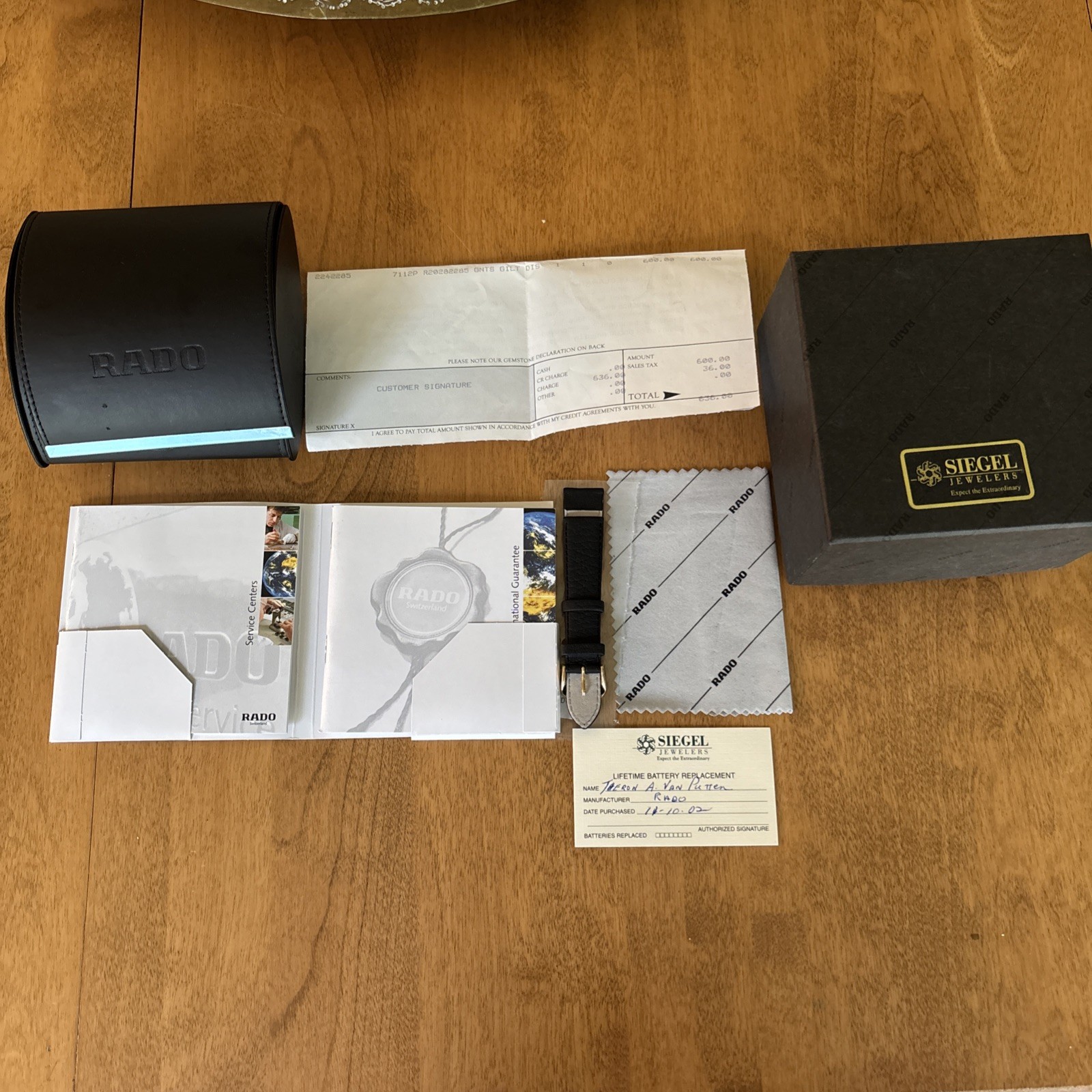 Rare Vintage Rado Watch Presentation Box & Rado Watch… - Gem