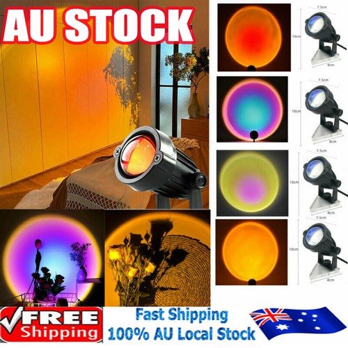 LED Sun Sunset Rainbow Projector Atmosphere Light Lamp USB Home DIY ...